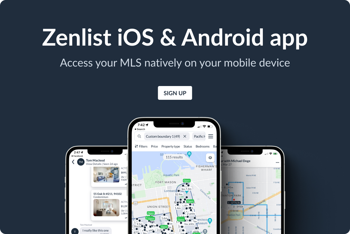 Zenlist is the first fully mobile Bright MLS Login alternative for agents.